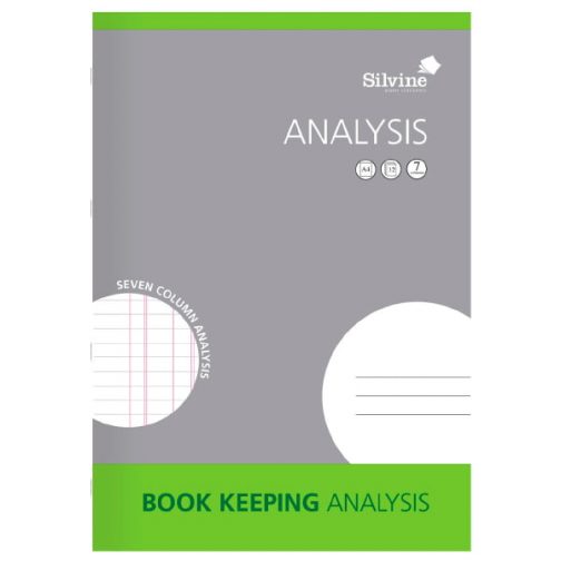 Silvine Account Book A4 7-Column Analysis 32 Pages • Colemans