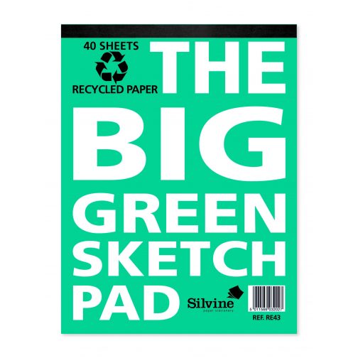 Silvine Big Green Sketch Pad • Colemans