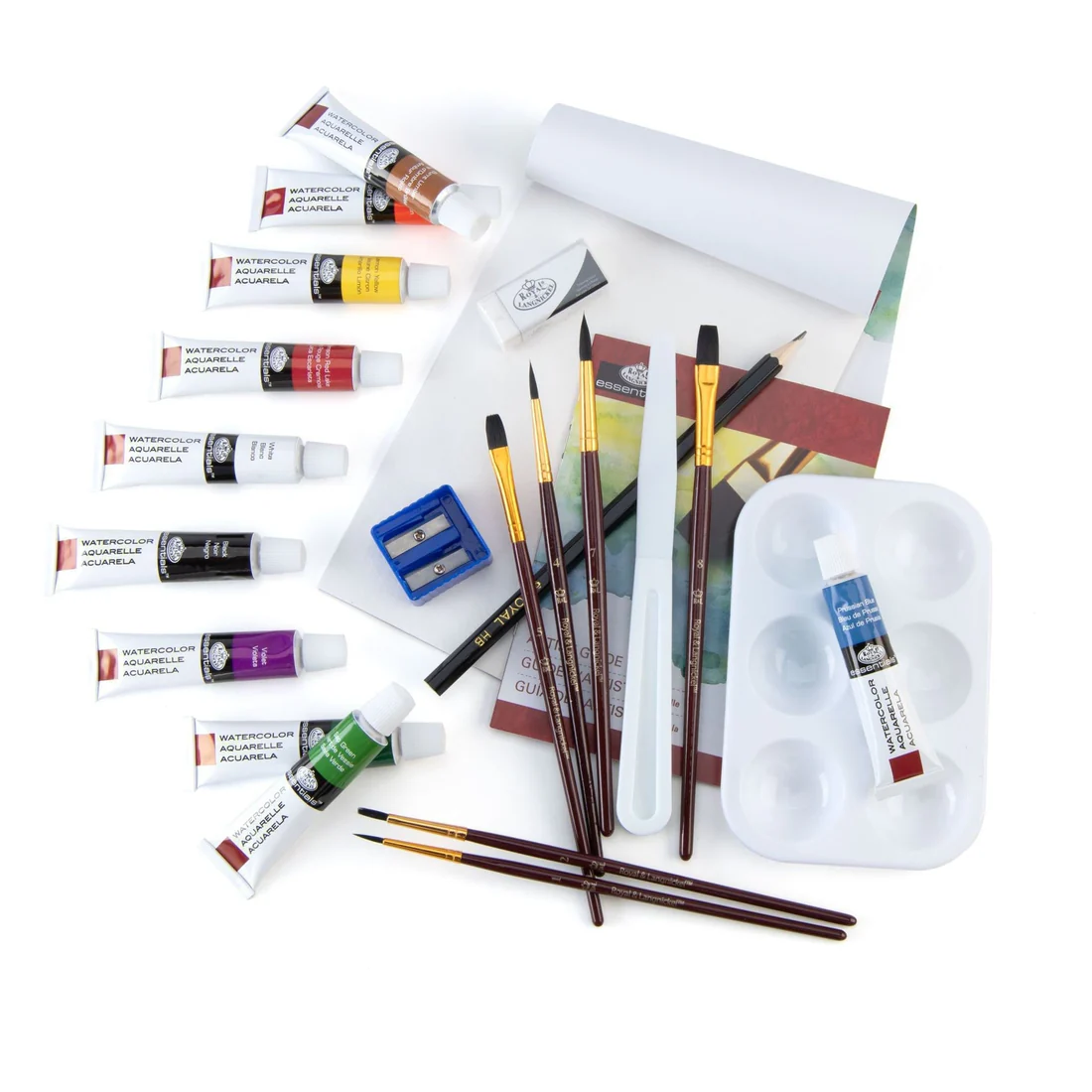 Royal & Langnickel Essentials 24pc Watercolor Painting Travel Art Set ...