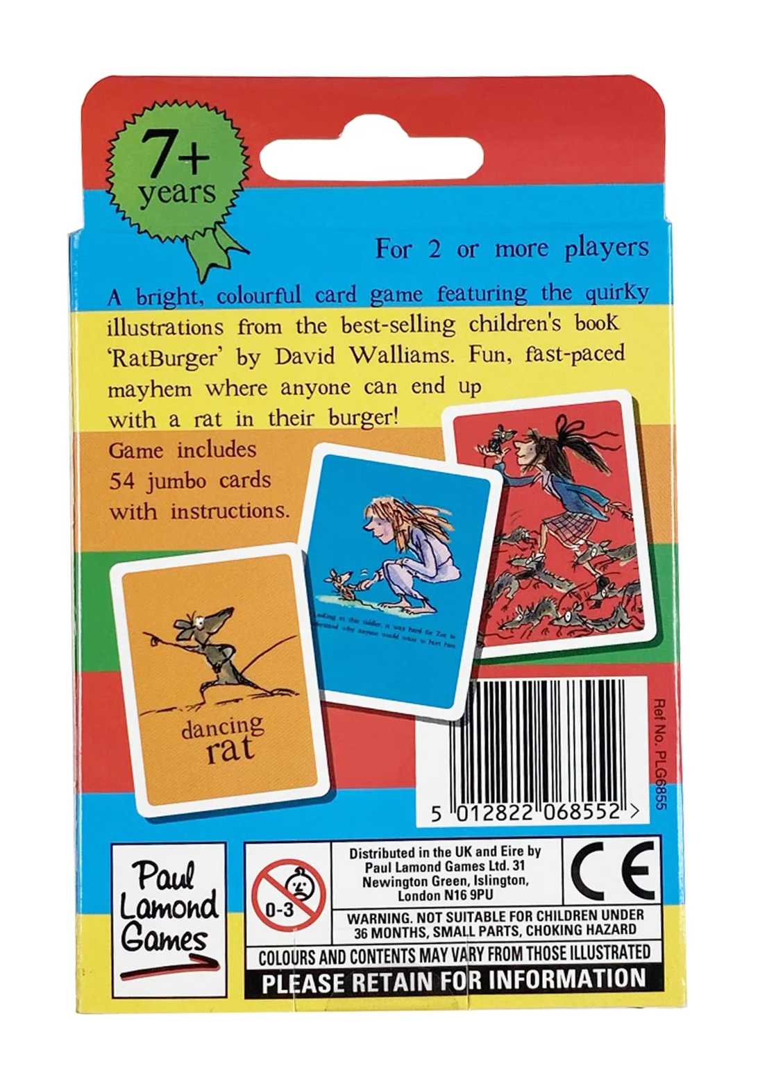 University Games David Walliams Flush out the rat! Card Game • Colemans